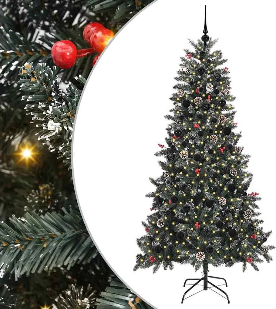 Umělý vánoční stromeček Zelená 210 cm PVC, plast a ocel 3395893