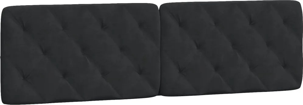 Postel s matrací černá 180 x 200 cm samet 3208672