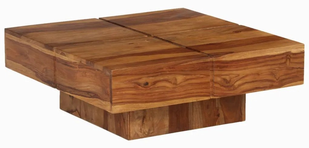 246250 vidaXL Konferenční stolek 80 x 80 x 30 cm masivní akáciové dřevo