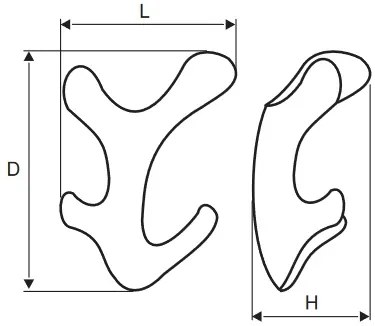 Cebi věšák Lia chrom satén