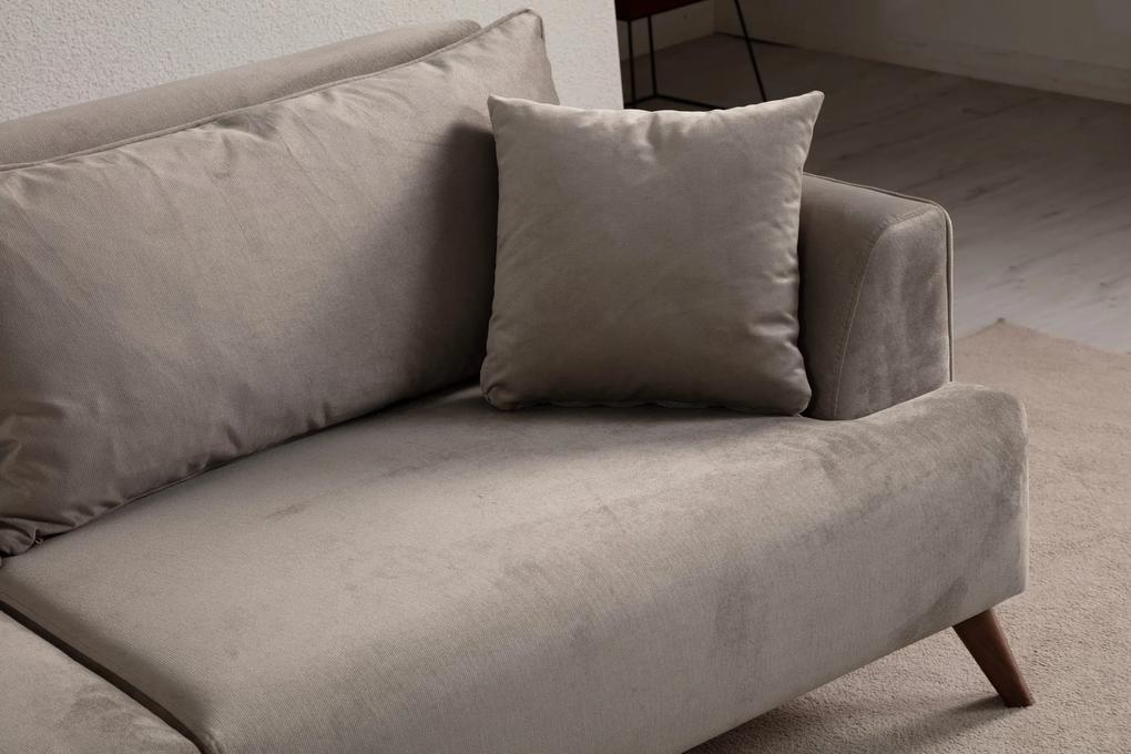 Atelier del Sofa 3-místná pohovka Buhara 3 Seater - Light Grey, Světlá Šedá