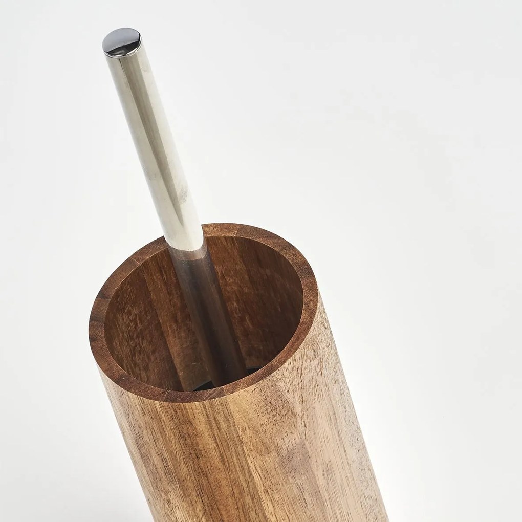 Kartáč wc + štětec, akáciové dřevo, ZELLER