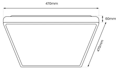 LED Stropní svítidlo FABIO LED/35W/230V bílá