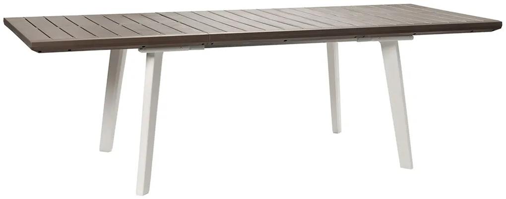 KETER HARMONY Rozkládací stůl, 162 x 100 x 74 cm, bílá/cappuccino 17202278