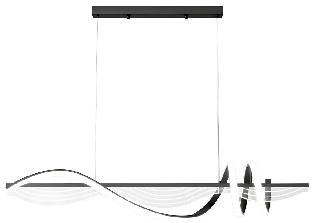 Toolight Závěsné LED osvětlení E3 LHJ041-CP 100 cm černé