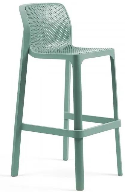 NARDI GARDEN - Barová židle NET modrozelená