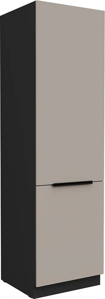 Kuchyňská linka ARIA cb | 390 cm | UNI dvířka | ANTI FINGERPRINT povrch | černá/béžová