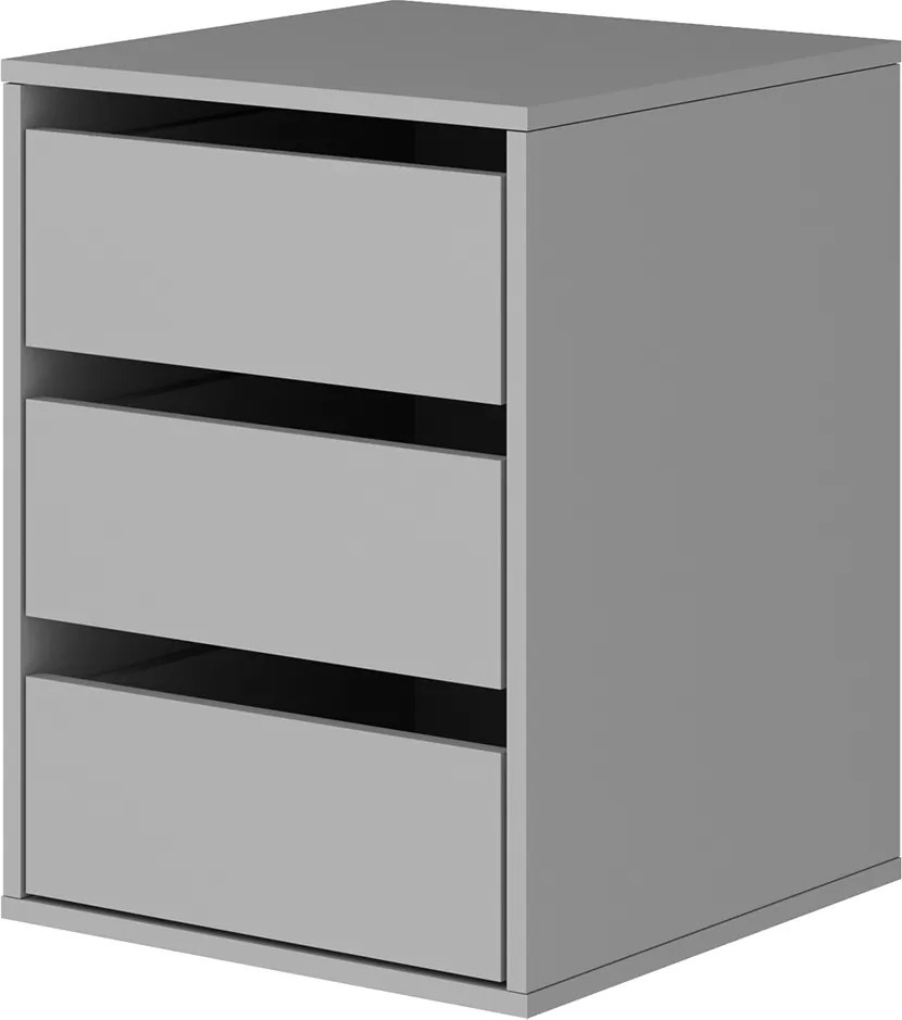 Kontejner do skříně 3S | 46 cm | šedá