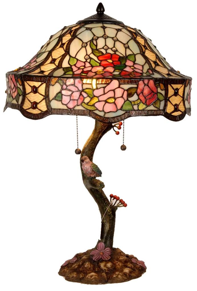 Bohatě zdobená stolní lampa Claire