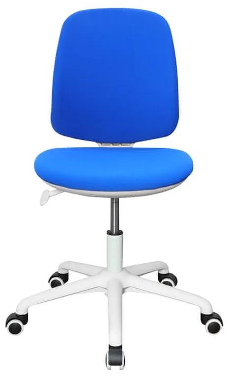 Dalenor Dětská židle Lucky, textil, bílá podnož / modrá