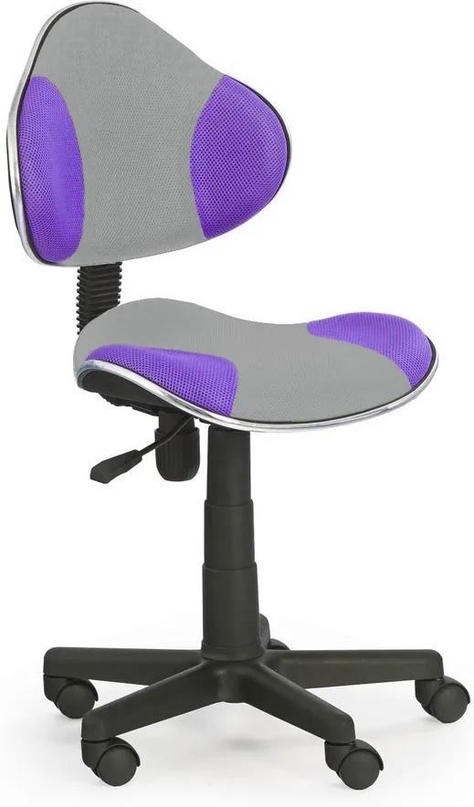 Židle QZY-G2 šedo fialová
