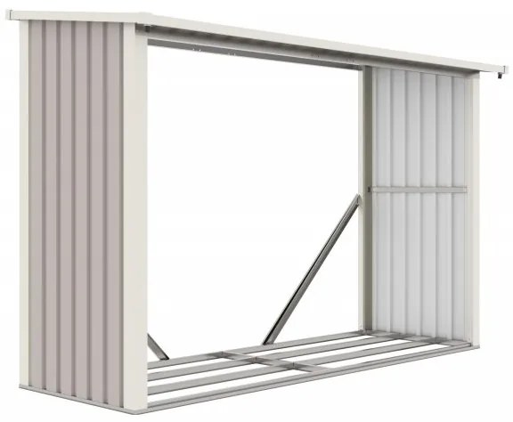 G21 Přístřešek na dřevo G21 WOH 335 - 242 x 89 cm, šedý G21-63900504