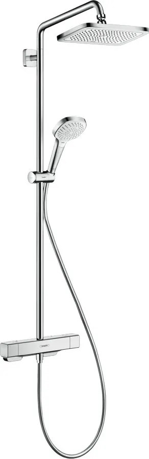 Hansgrohe Croma E, Showerpipe 280 1jet EcoSmart se sprchovým termostatem, chromová, HAN-27660000