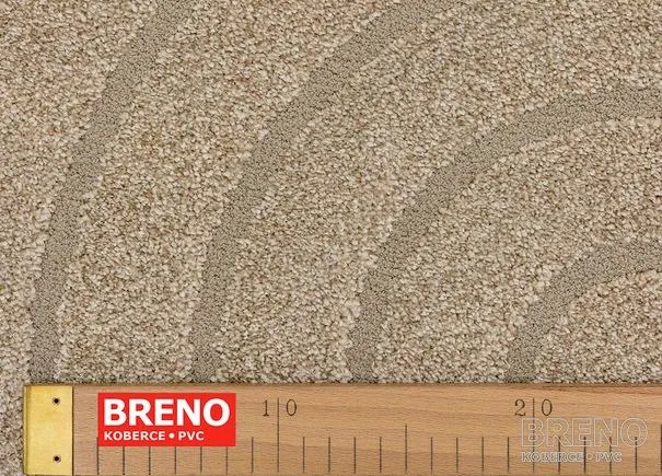 Breno Kusový koberec TRENTINO kruh 410013, 200x200 cm, Béžová