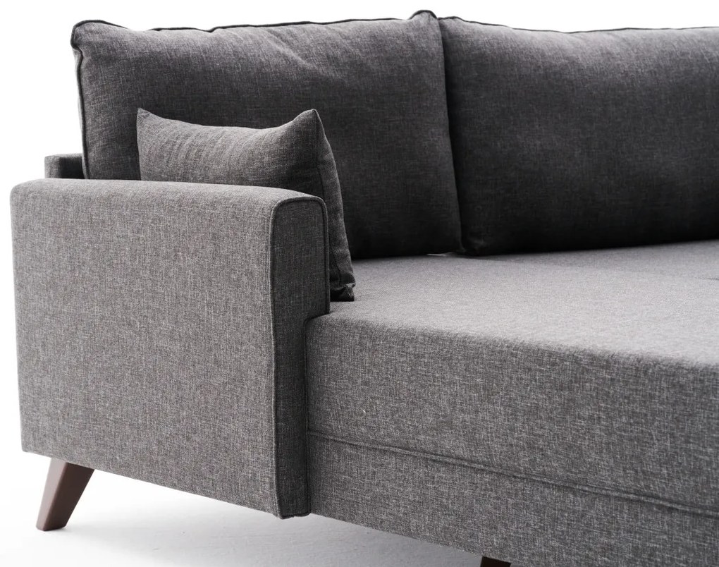 Hanah Home Designová pohovka BELLA antracit levá 275 cm 825BLC2577