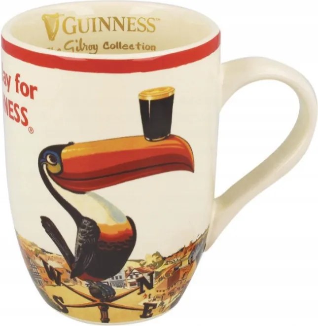 Guinness Flying Toucan keramický hrnek 30 Kč tukan The Gilroy Collection