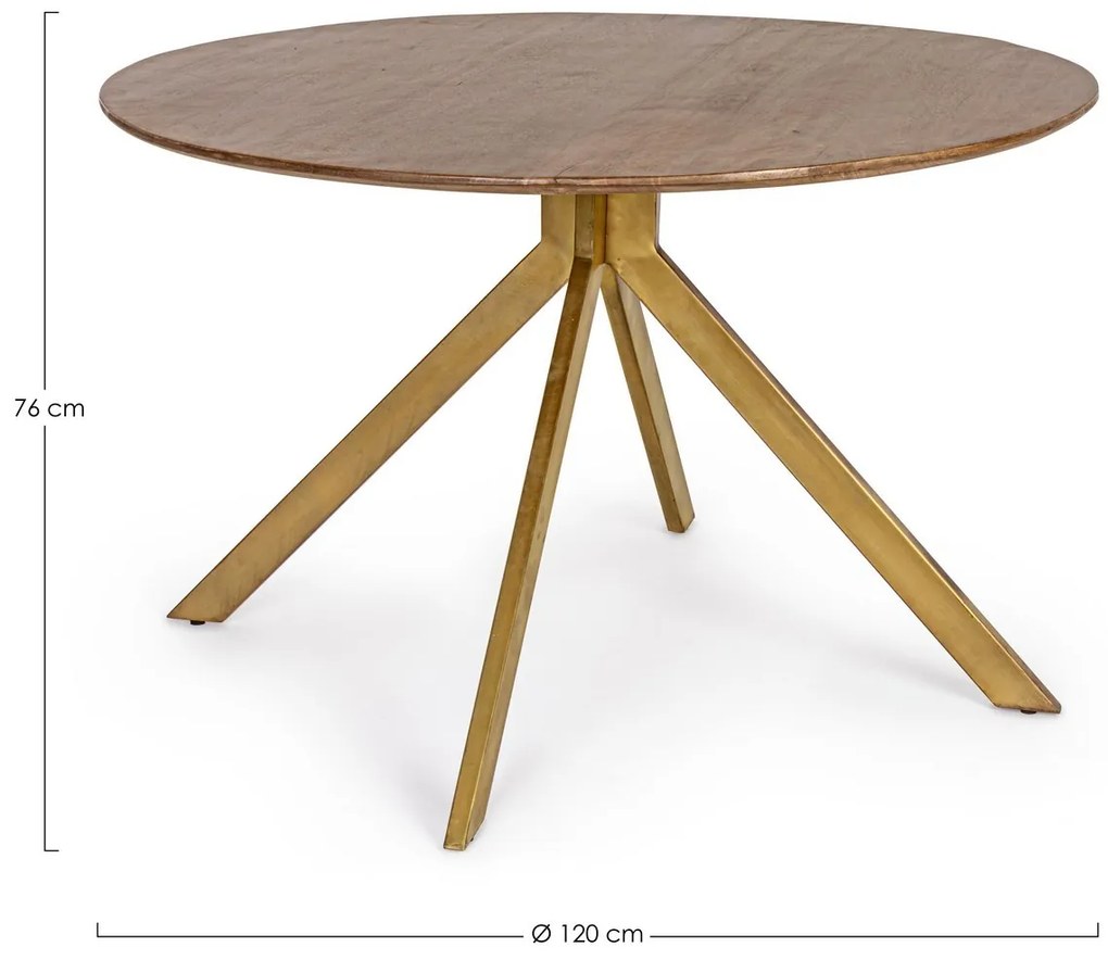 BIZZOTTO kulatý jídelní stůl SHERMAN ø120 cm 0746832