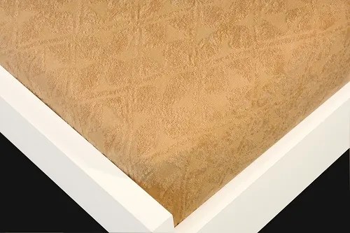 TP Žakárové prostěradlo (180 x 200) Premium - Béžová