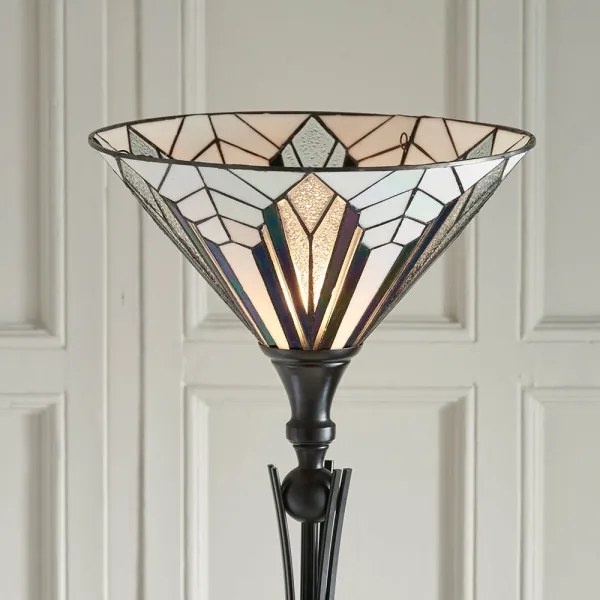 Endon 63933 - Stojací lampa Tiffany ASTORIA 1xE27/60W/230V pr. 40 cm