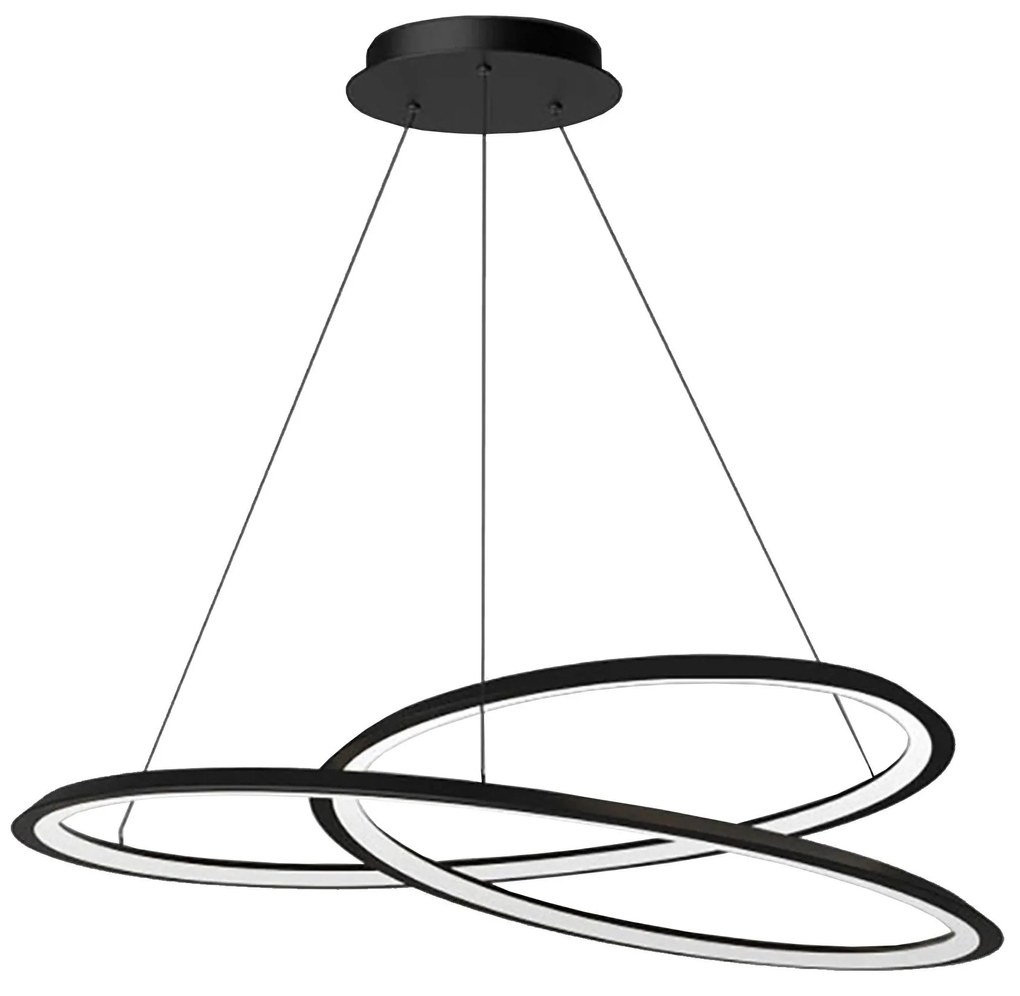Toolight, LED závěsné svítidlo APP1194-CP, černá-bílá, OSW-40025