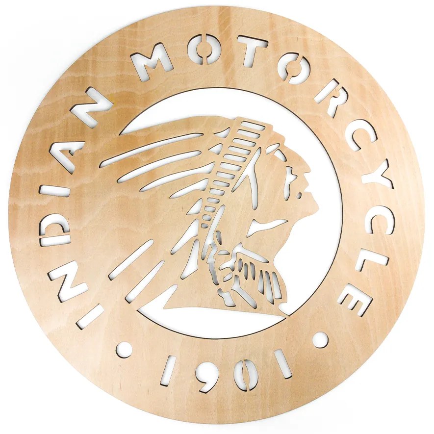 Živá Zeď Dřevěná nástěnná dekorace Indian Motorcycle