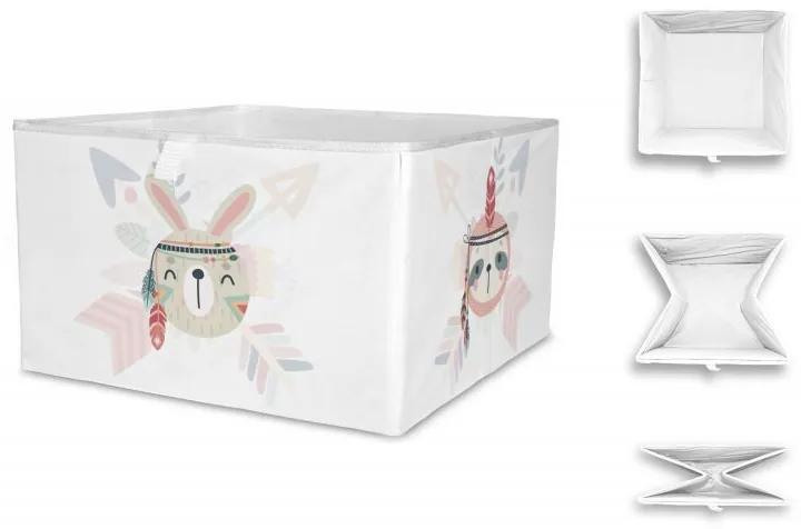 Úložná krabice indian bunny, 20x32cm
