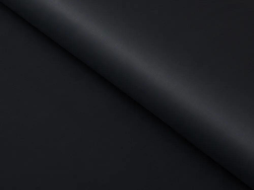 Biante Bavlněný saténový běhoun na stůl ST-006 Černý 20x140 cm