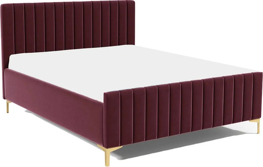 Čalouněná postel Typ 25 standard na vysokých nožkách 140/160/180x200 cm