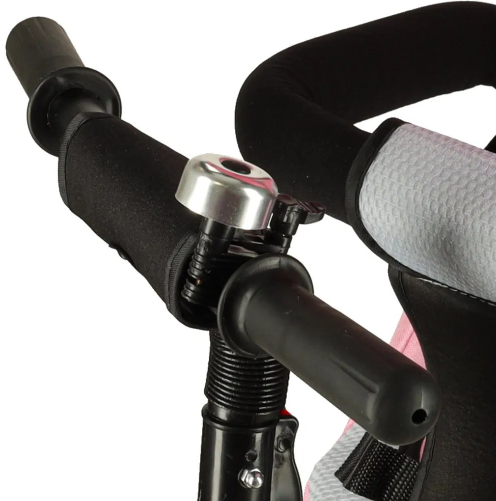 Creative Corner Trike Fix V3 tříkolka 3v1 kočárek kolo 360 otočné volné kolo růžová