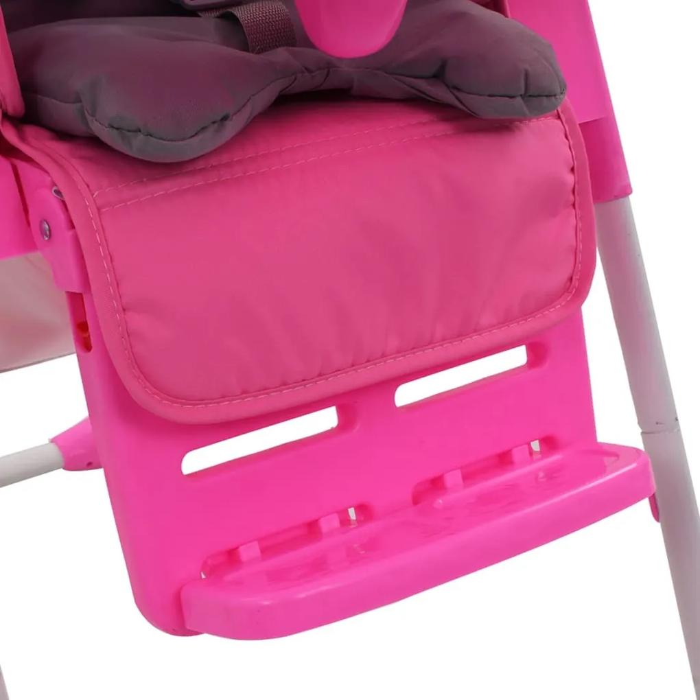 vidaXL Dětská jídelní židlička [10186] Barva: Šedá