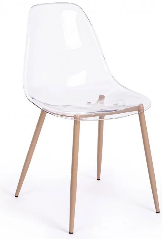 BIZZOTTO Jídelní židle MANDY transparentní 0734339