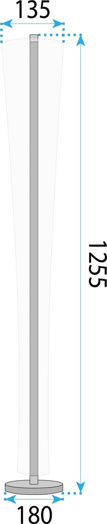 Toolight Toolight, LED lampa pro postavení, 12W, 3000K, LHJ073-F, zlatá, OSW-50033