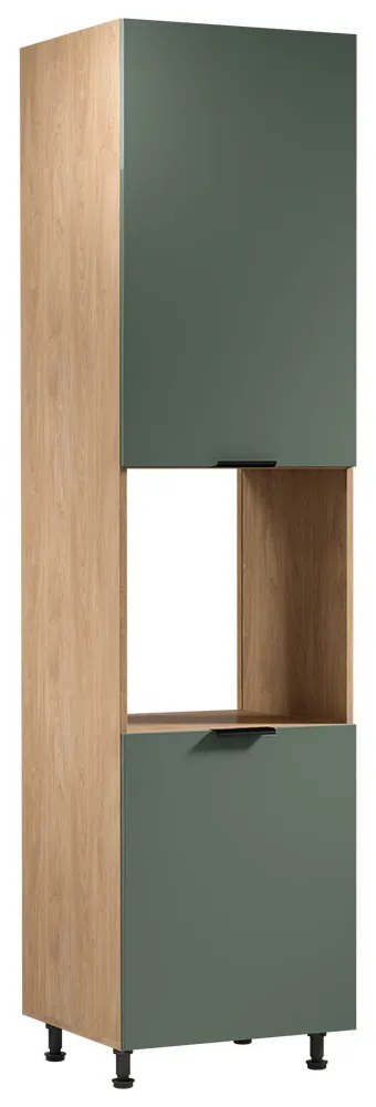 SORENTO pg | vysoká skříňka D60PWN na vestavnou troubu | 60 cm | PRAVÁ | puccini/zelená