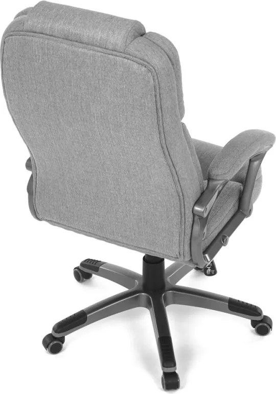 Kancelářské křeslo KA-C715 GREY2, houpací mechanismus, šedá látka (65 x 73) cm