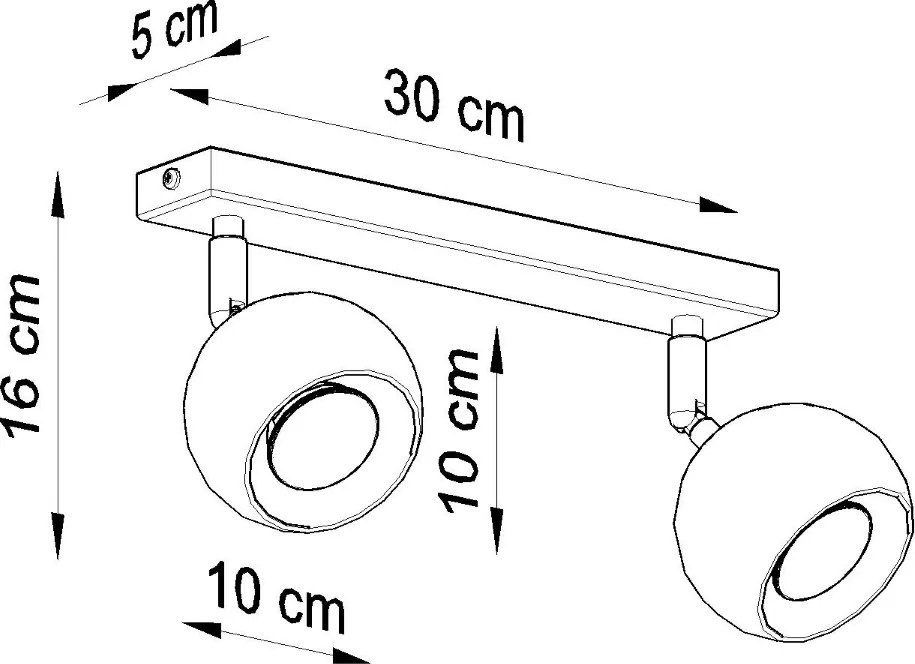 Sollux Lighting Stropní svítidlo OCULARE 2 bílé
