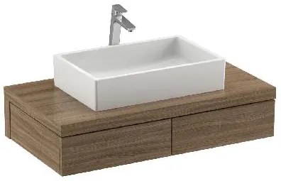 Ravak Formy - Skříňka pod umyvadlo 120x55x22 cm, ořech X000001037