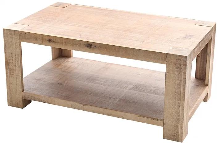 Inviro Konferenční stolek LEGEND 100 cm akácie/šedý teak