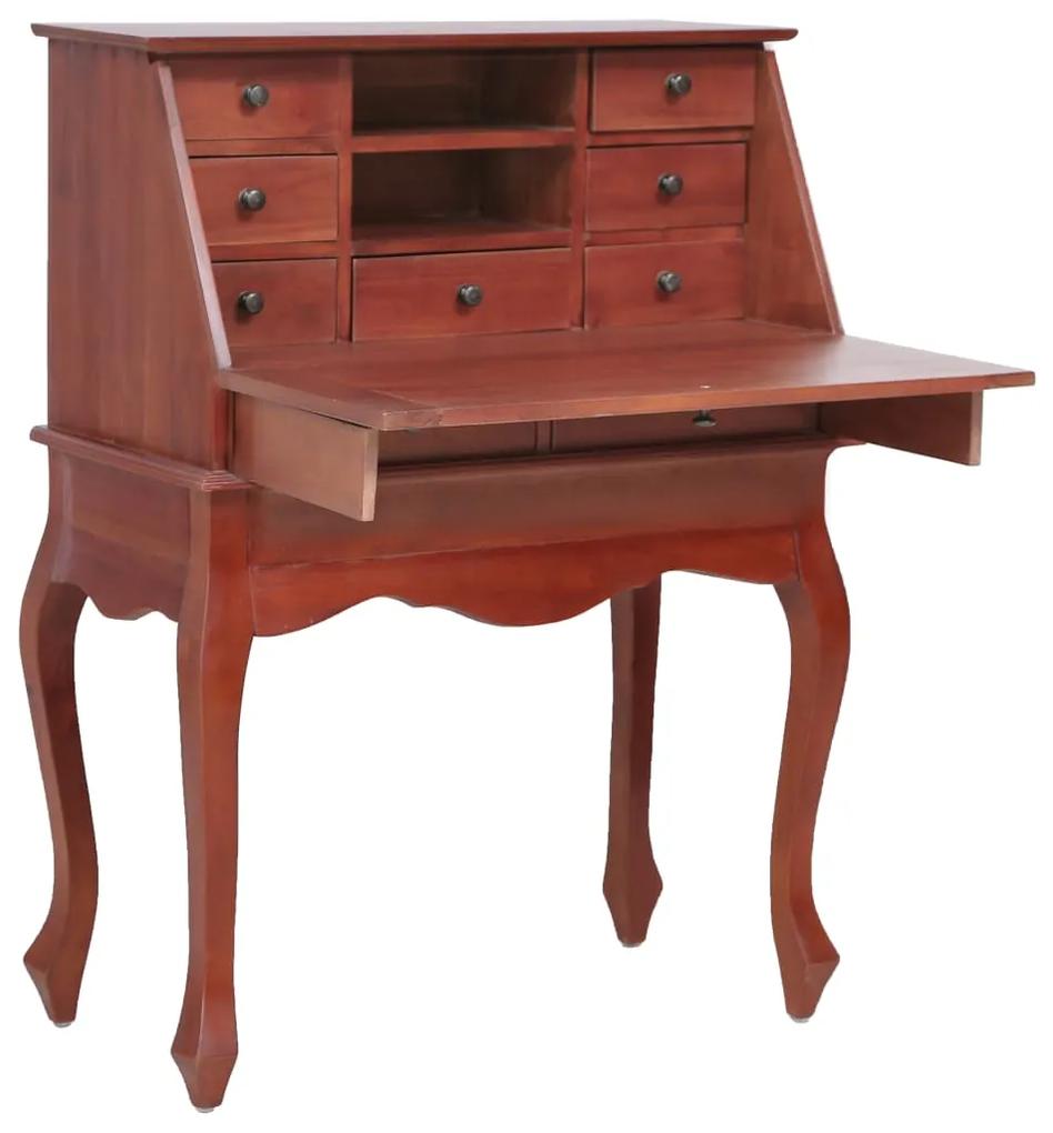 283841 vidaXL 283841  Secretary Desk Brown 78x42x103 cm Solid Mahogany Wood