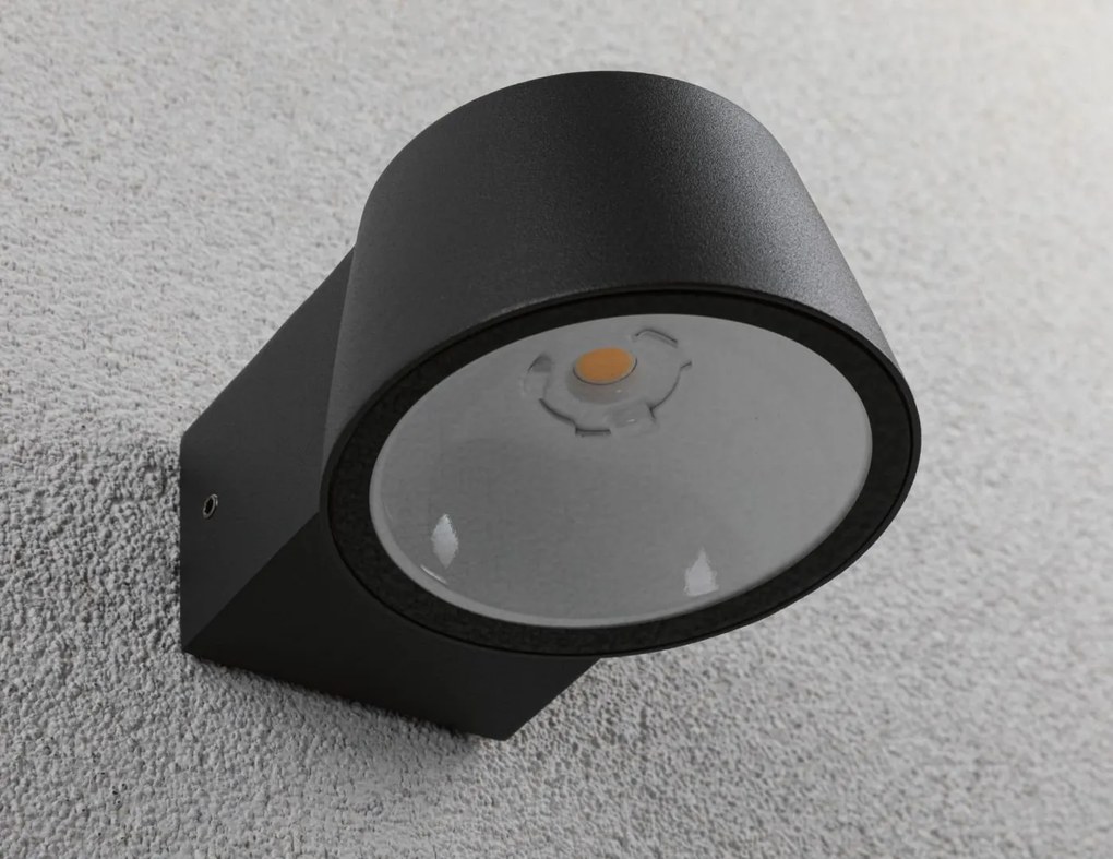 P 94452 Venkovní nástěnné svítidlo Capea černá IP44 6W 230V teplá bílá - PAULMANN