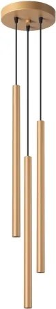 Závěsná lampa SOLLUX PASTELO 3P zlatá G9 3x8W bez žárovky SL.1172