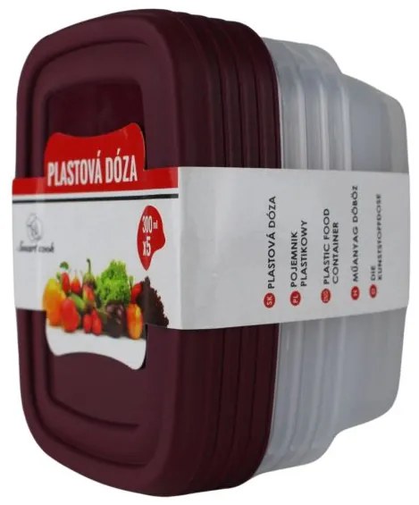 Smartcook Plastová dóza 5 x 300 ml