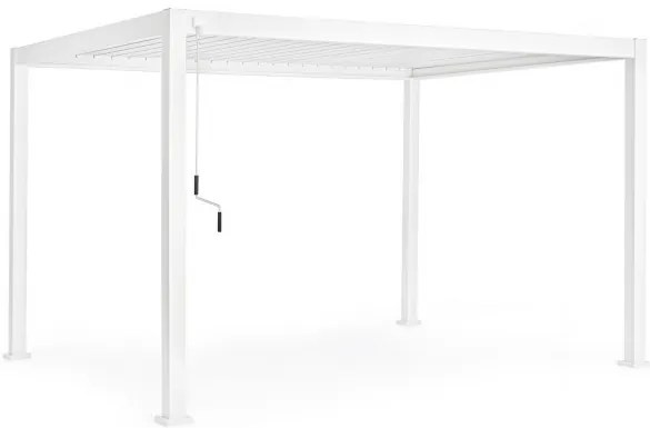 BIZZOTTO Bílá hliníková pergola s uzavíracími lamelami OCEAN 3x4 m 0795774