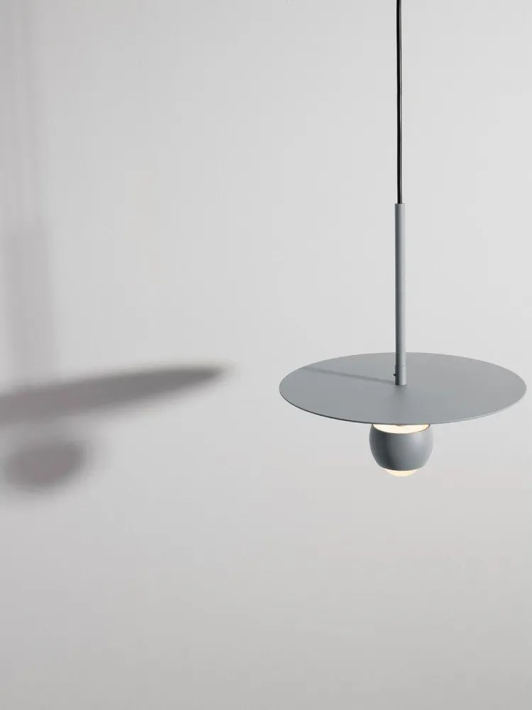 Šedomodré hliníkové LED závěsné svítidlo ø 30 cm Edem – Nova Luce