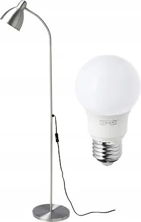 Ikea Lersta Podlahová lampa Aluminium Žárovka