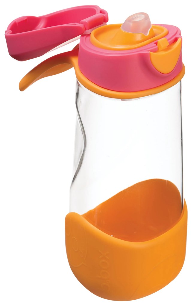 Sport lahev na pití 450 ml - růžová/oranžová