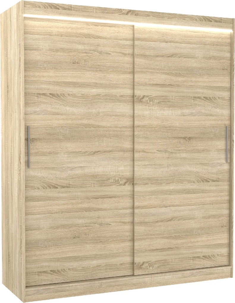 ADRK Furniture Posuvná skříň s LED osvětlením LINCOLN 180 ADRK-SW-LIN-S-180