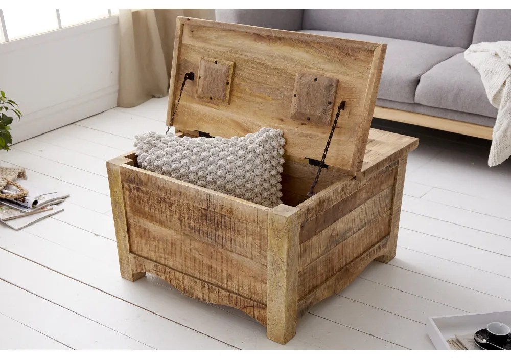 Massive home | Univerzální stolek IRON CRAFT 70 CM masiv mango