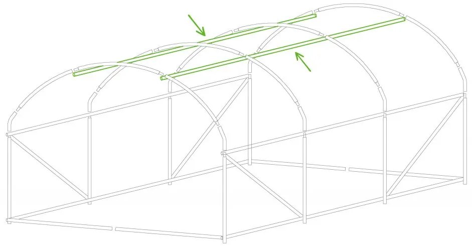 Fóliovník 3 x 4,5 m, 13,5 m2, bílý, gramáž fólie 160 g/m2