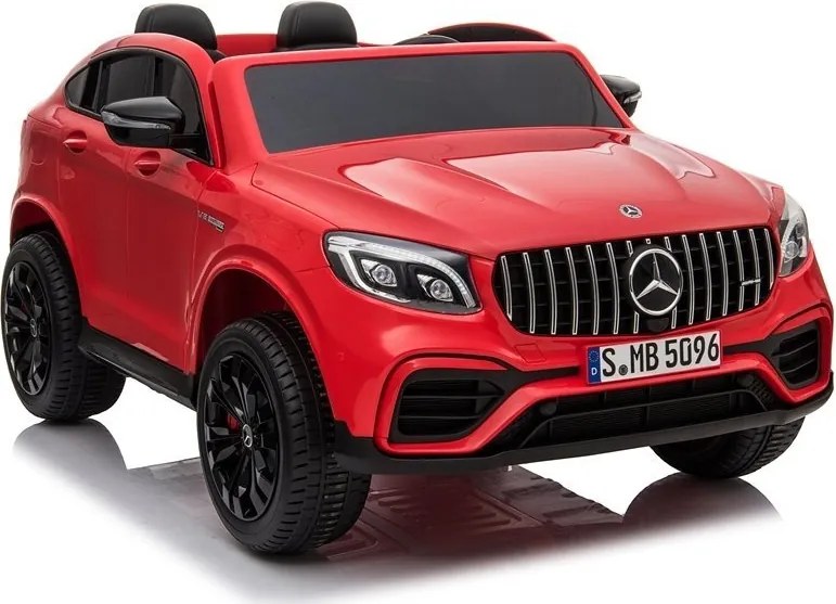 LEAN CARS Elektrické autíčko Mercedes GLC 63S LED MP3 červené