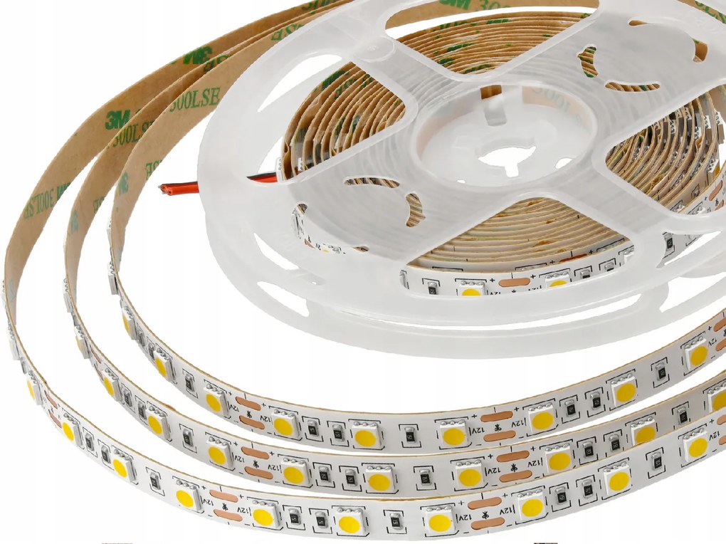 LED pásek 12V - 9,6W/m - IP20 - 1M - neutrální barva